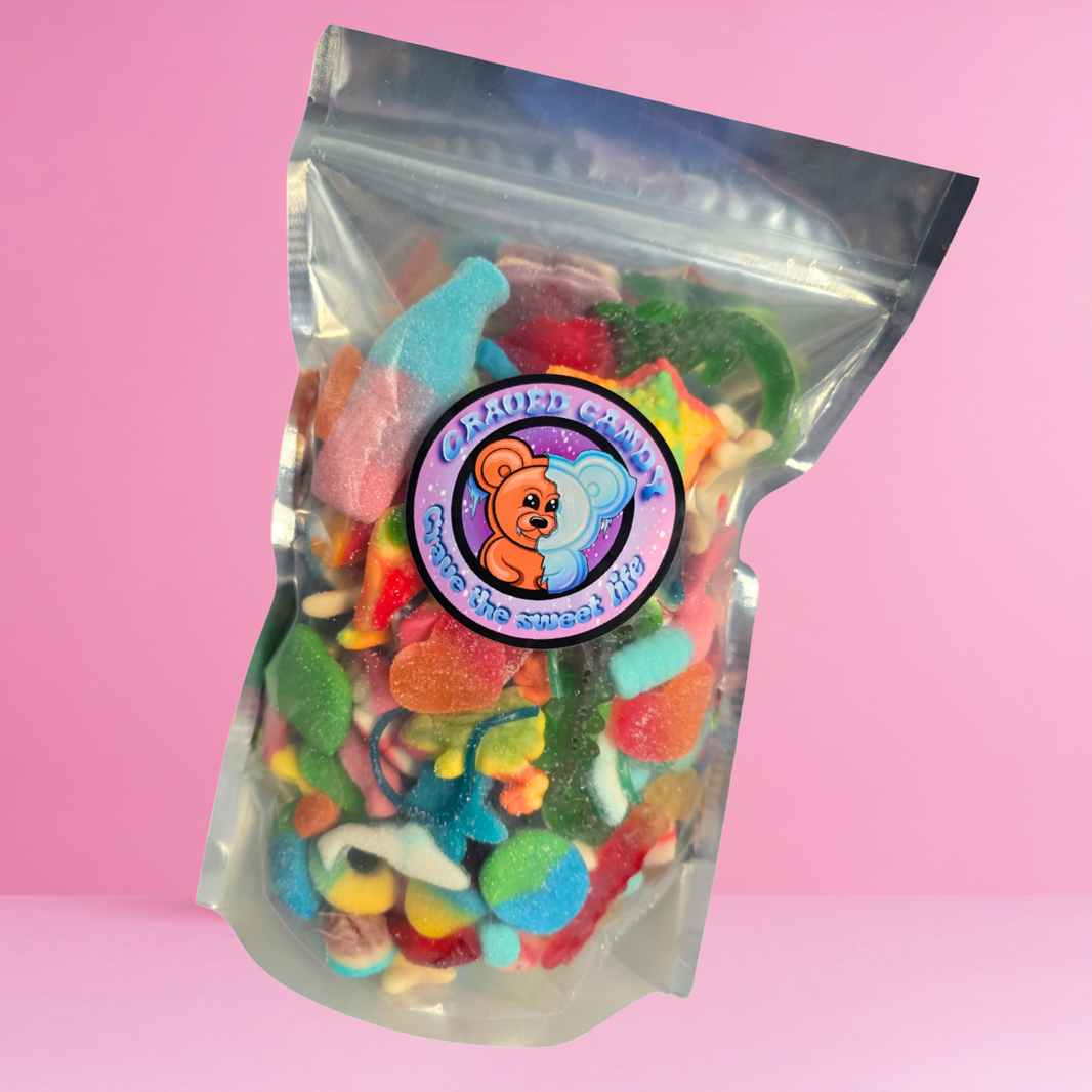 CRAVED CANDY ONLINE STORE - SWEET & SOUR MIX GUMMIES - CUSTOM CANDY ...